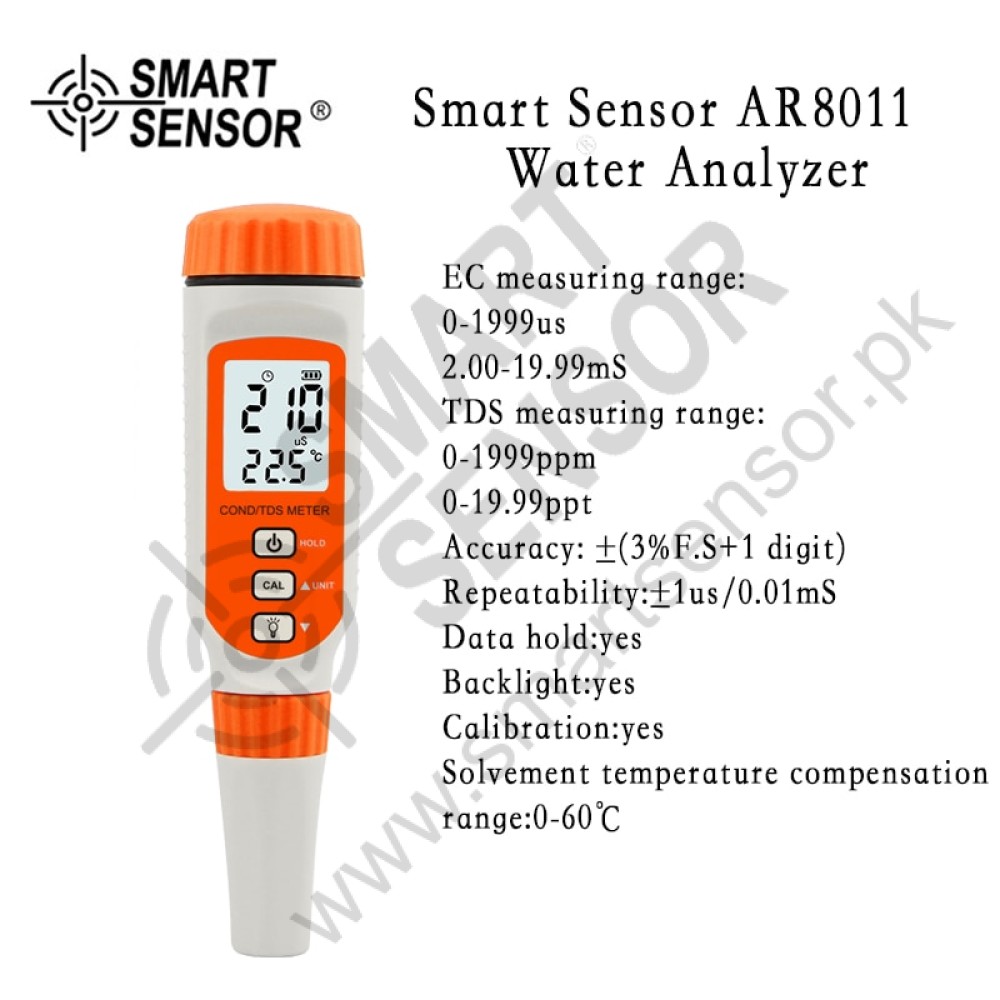 AR8011 SMART SENSOR COND TDS Meter in Pakistan | Smart Sensor Pakistan